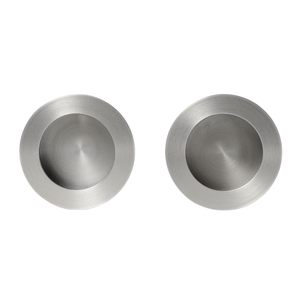 Alma Rian Round Flush Pull Brushed Nickel – Alma Sinks