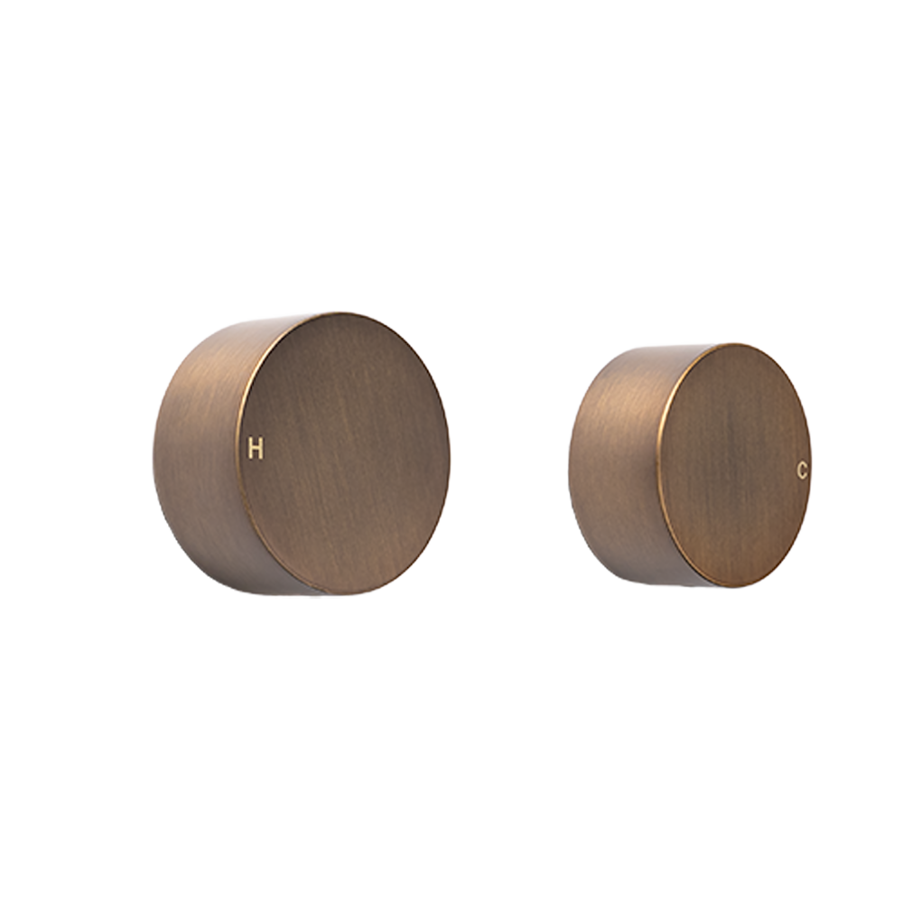 Alma Simon Brushed Vintage Antique Brass Simple Circle Handles – Alma Sinks