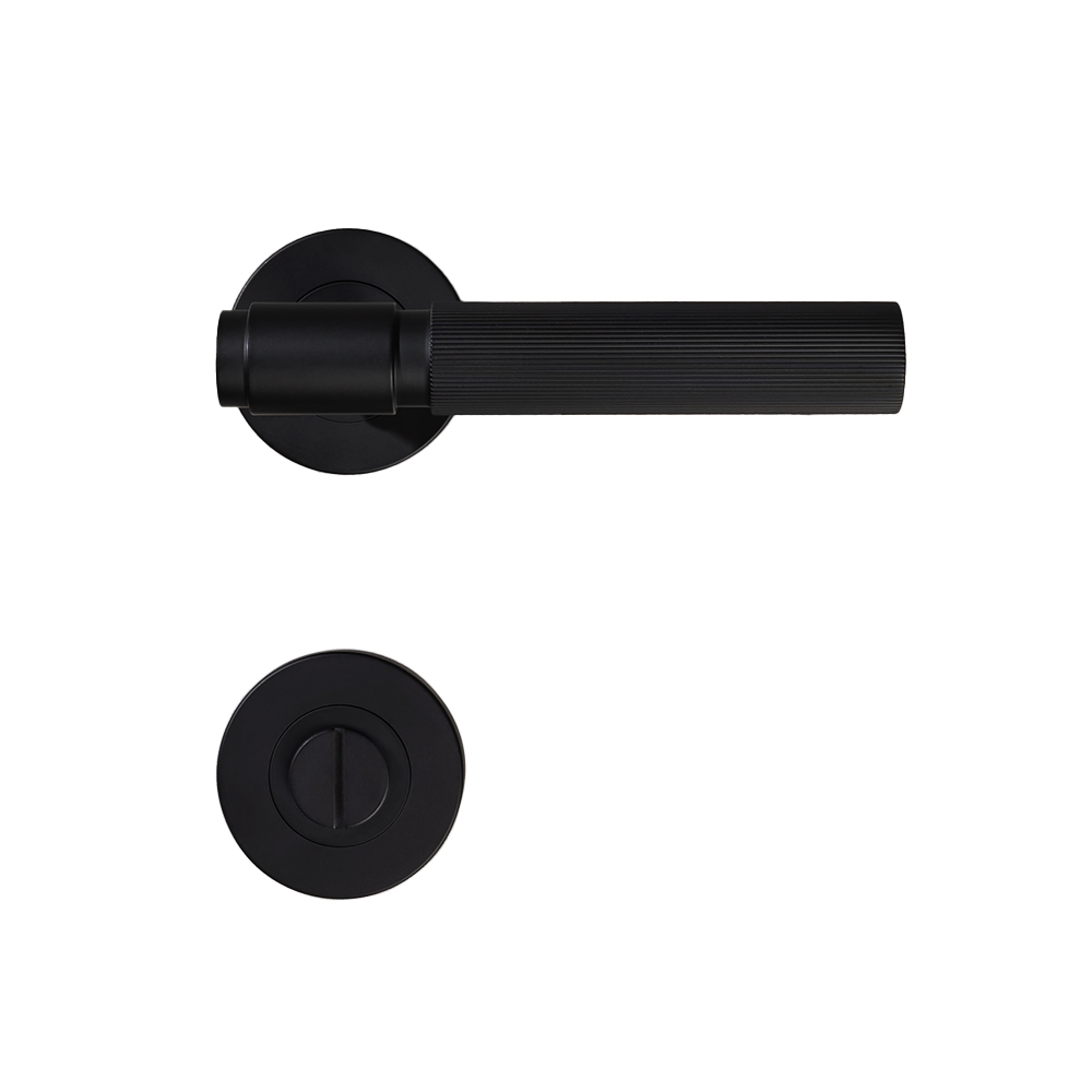 Alma Matte Black Linear Door Handle with Linear Lock Set – Alma Sinks