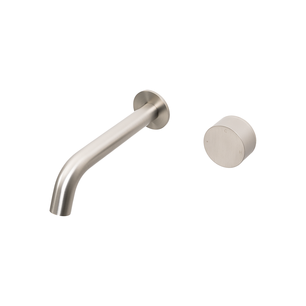 Alma Brushed Nickel Progressive Circle and Wall Spout Set – Alma Sinks