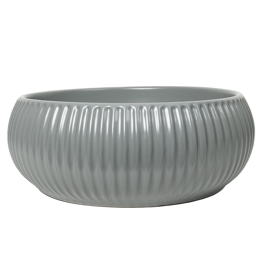 Alma Freya Matte Grey Fluted Ceramic Basin – Alma Sinks