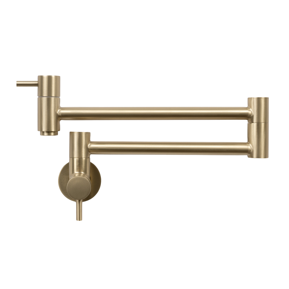 Alma Winslow Wall Pot Filler Brushed Brass Gold – Alma Sinks