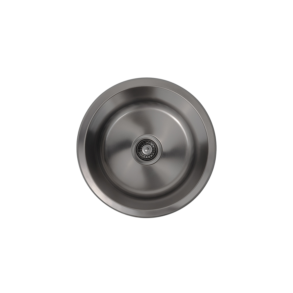 Alma Brushed Gunmetal Divya MKII 450 Round Sink – Alma Sinks