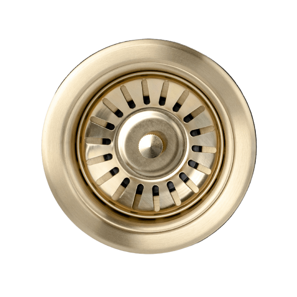 Alma Emilio Brass Gold Sink Strainer with Long Pin – Alma Sinks