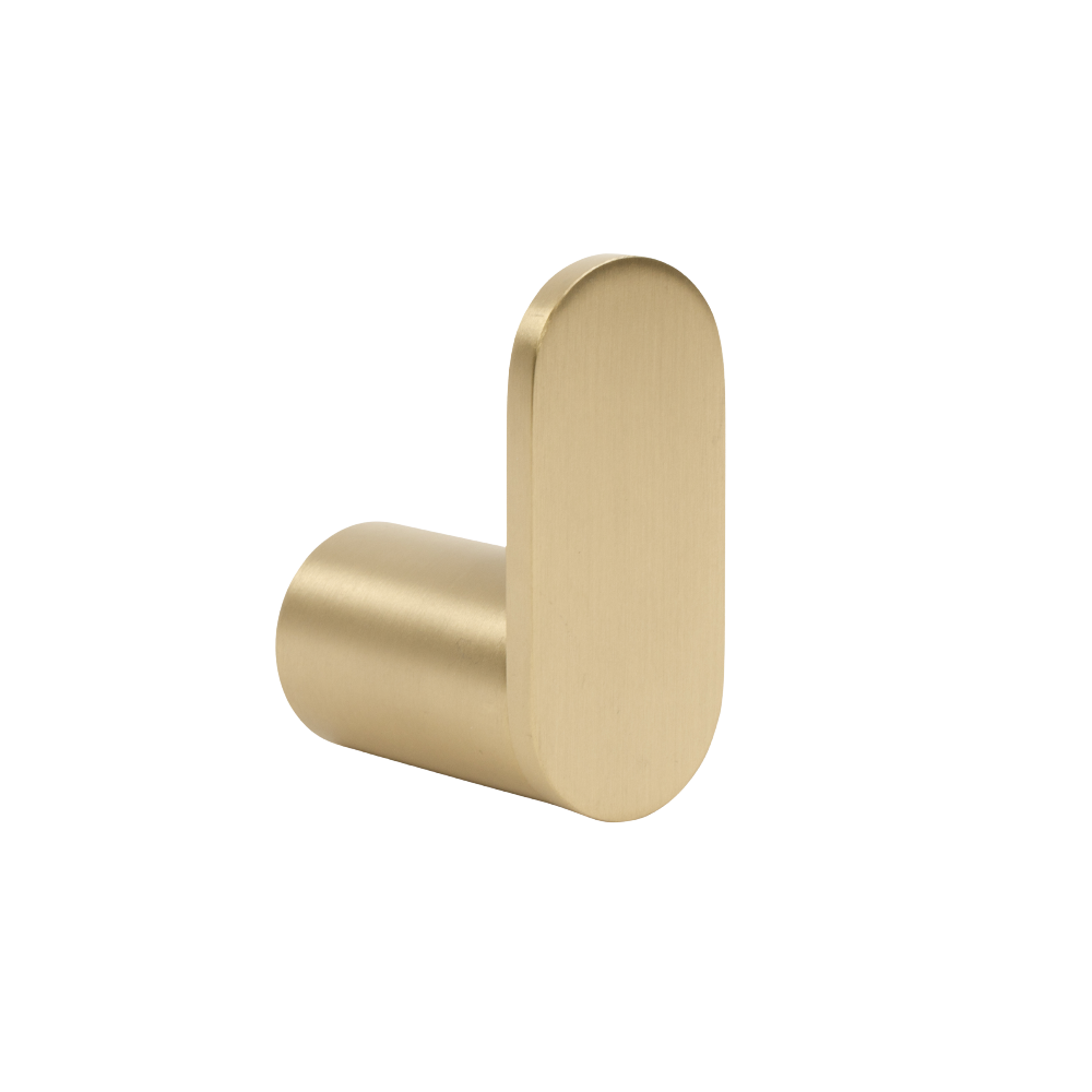 Alma Ascari Brushed Brass Gold Robe Hook – Alma Sinks