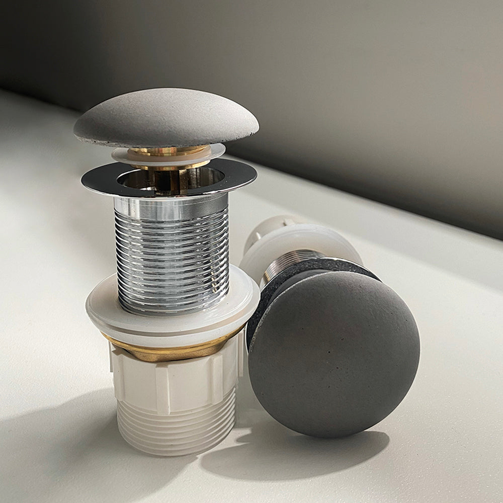 32mm Concrete Grey Pop Up Waste – Alma Sinks